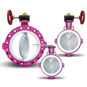 ChemValve Metal Body Fluoropolymer Lined Butterfly Valves - CST Series ...